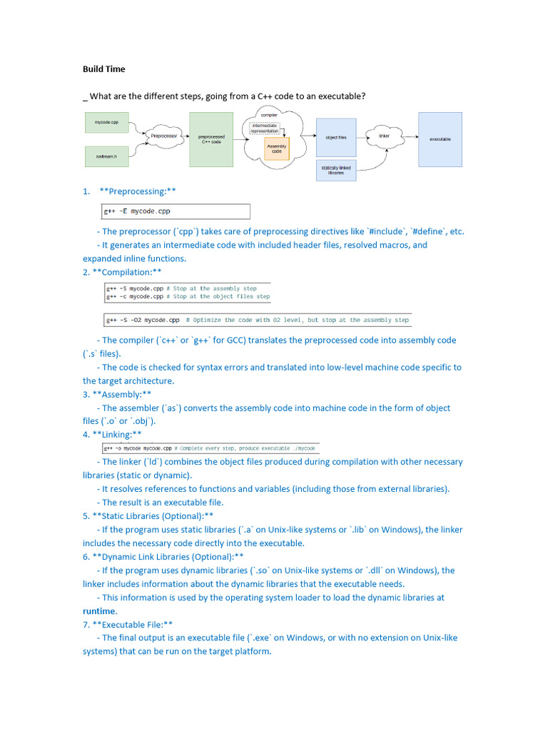 Tutorial Notes - Build Time | PDF