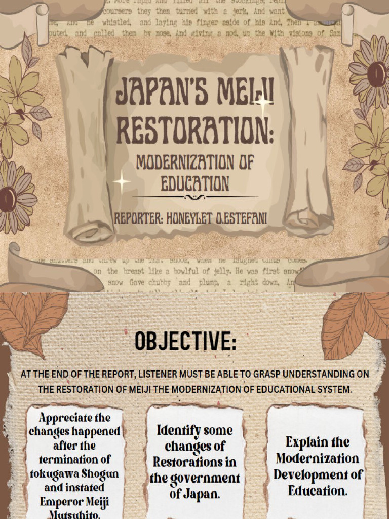 Japan Meiji Restoration | PDF