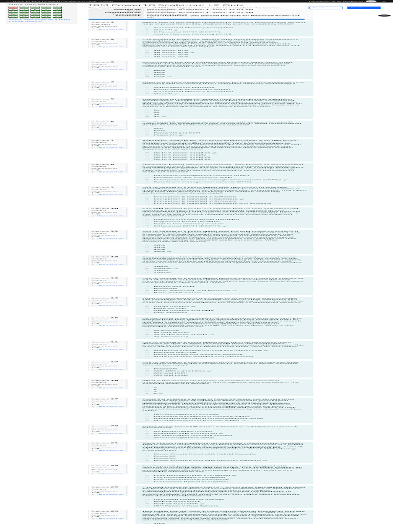 IBM Power10 Scale-Out L2 Quiz (Technical) | PDF