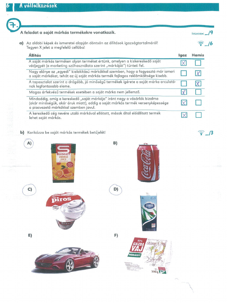 Vállalkozások 2. Feladat | PDF