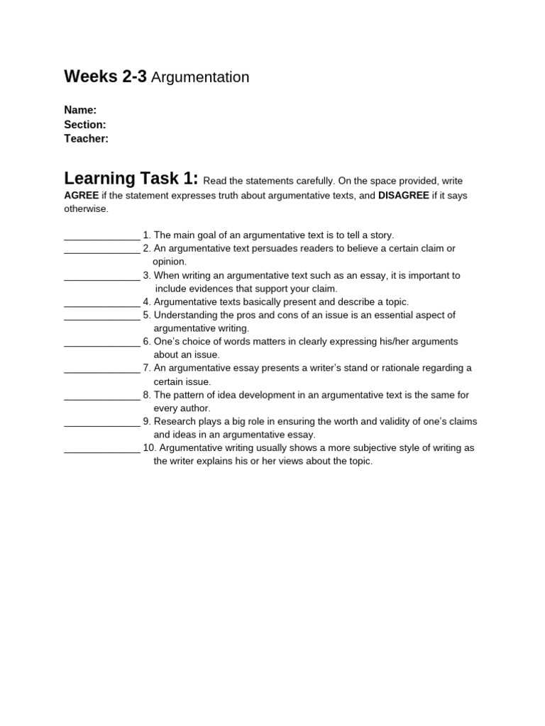 Q2 Week 2 Learning Task 1 | PDF