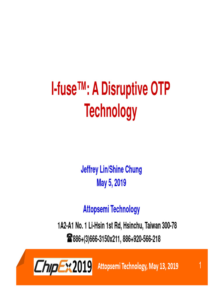 Ifuse ChipEx2019N | PDF