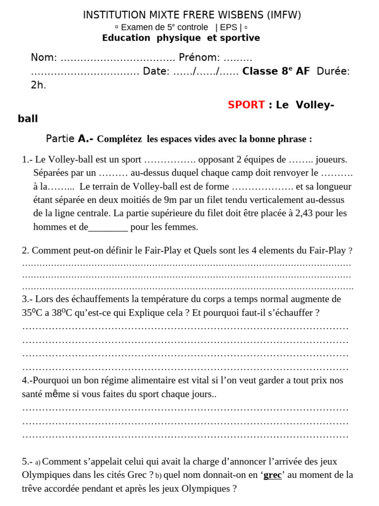 IMFW 8 A.F Examen | PDF