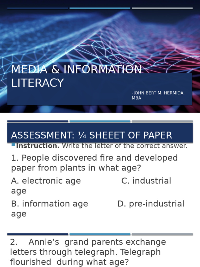 5) Types of Media | PDF