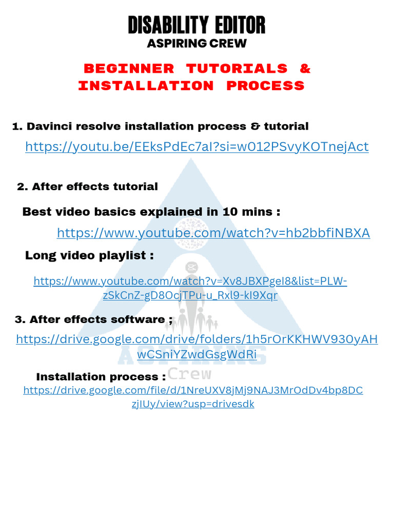 Video Editing Software Tutorials | PDF | Computers | Technology & Engineering