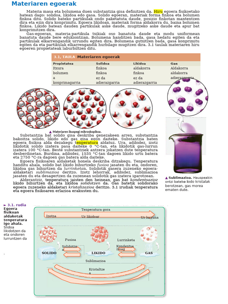 Physical and Chemical Properties of Matter | PDF