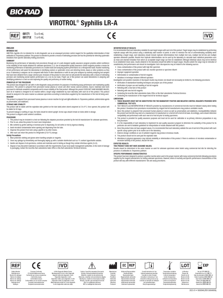Virotrol Syphilis | PDF