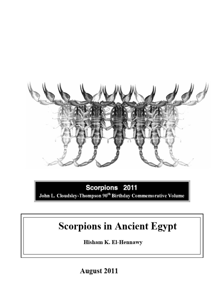 Scorpions in Ancient Egypt | PDF