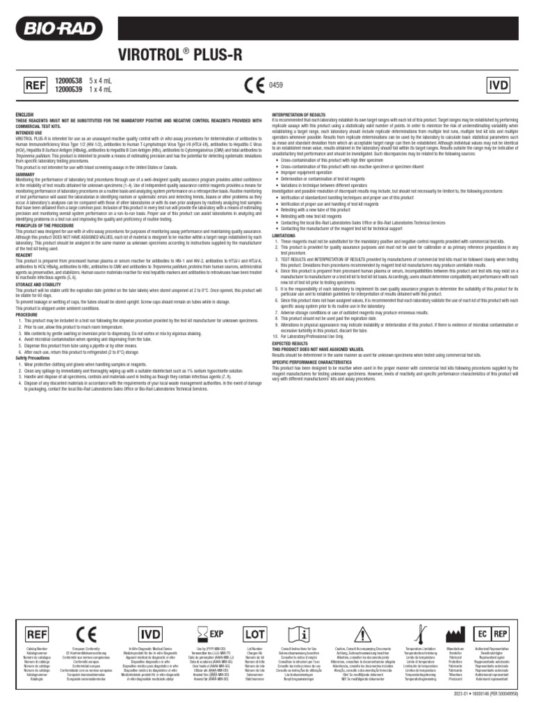 Virotrol Plus R | PDF