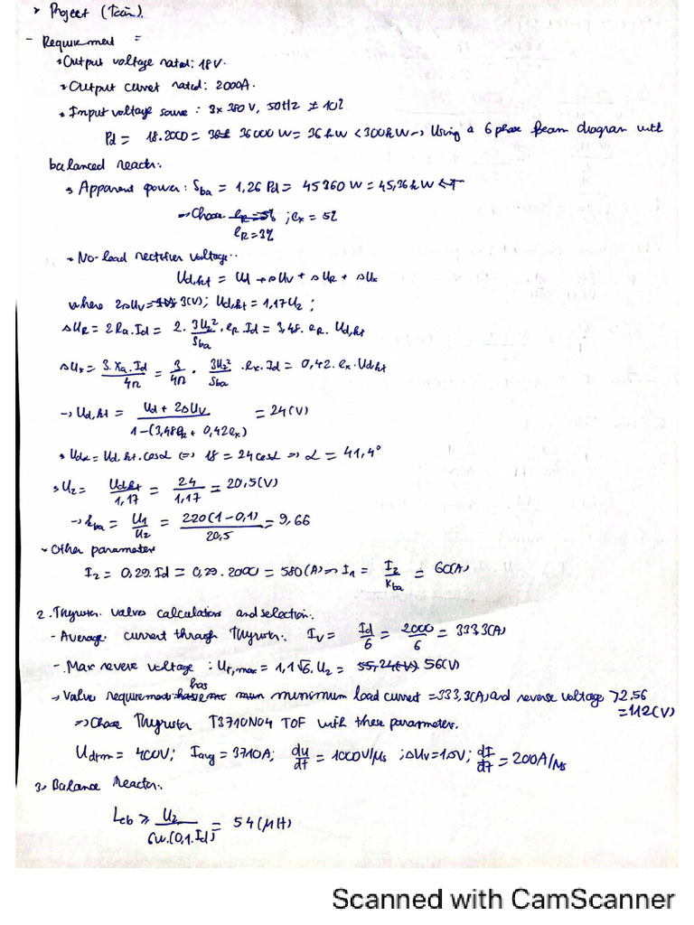 Calculate Power Electronics | PDF
