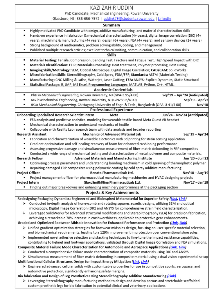 Kazi Resume PDF | PDF