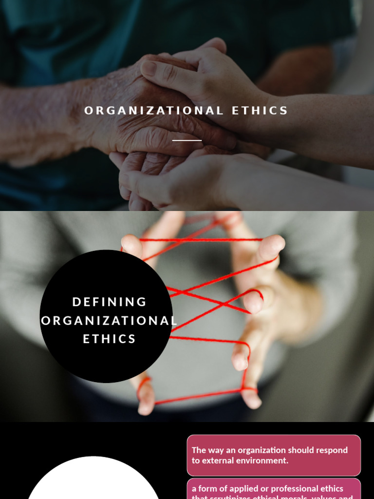 Understanding Organizational Ethics | PDF | Human Resource Management ...