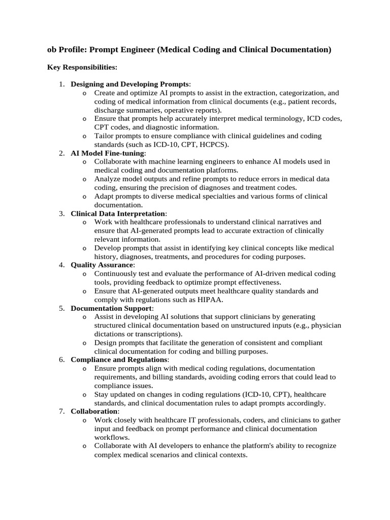 PROMPT Engineer Profile | PDF