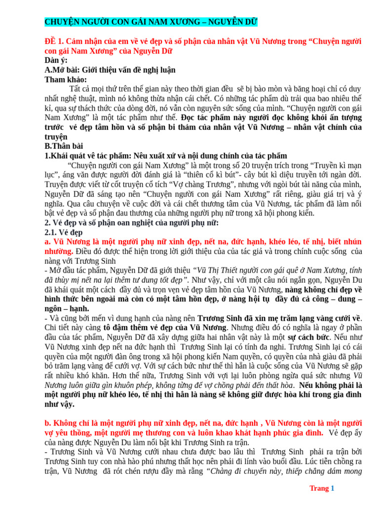 De-on-tap-Ngu-van-9-HK 1 | PDF