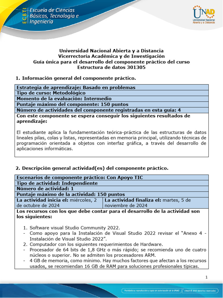 Guía para El Desarrollo Del Componente Práctico y Rúbrica de Evaluación - Unidad 2 - Fase 3 ...