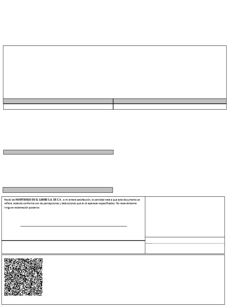 Recibo de Nómina: Concepto Clave Importe Exento Gravado Concepto ...