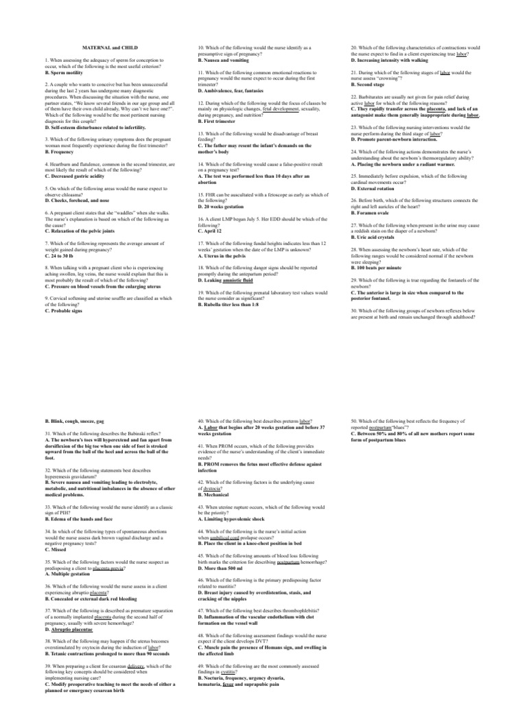 Maternal and Child Health Insights | PDF | Pregnancy | Childbirth