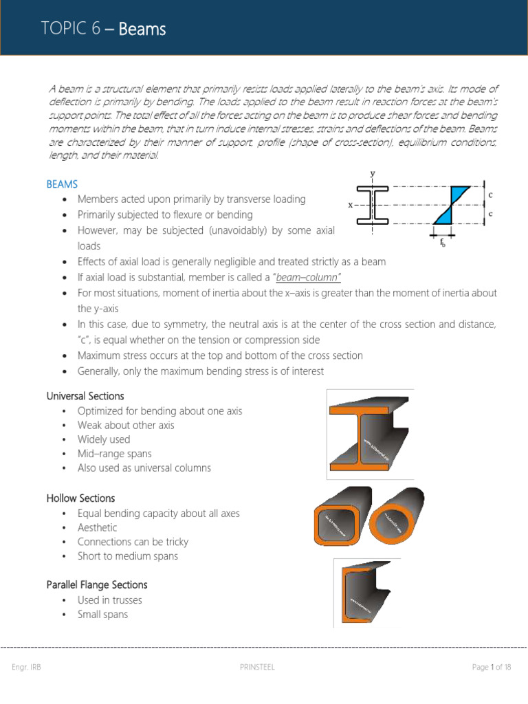 Topic 6 Beams Pdf