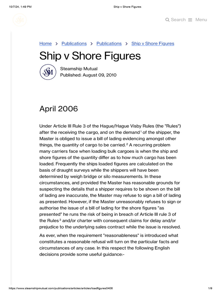 Ship V Shore Figures | PDF