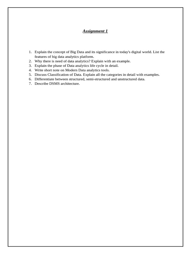 Assignment 1 Dav | PDF