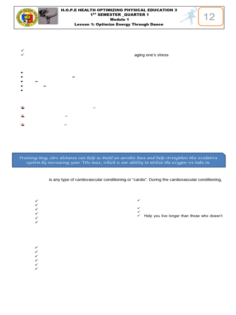 HOPE 3 Q1_MODULE 1 | PDF