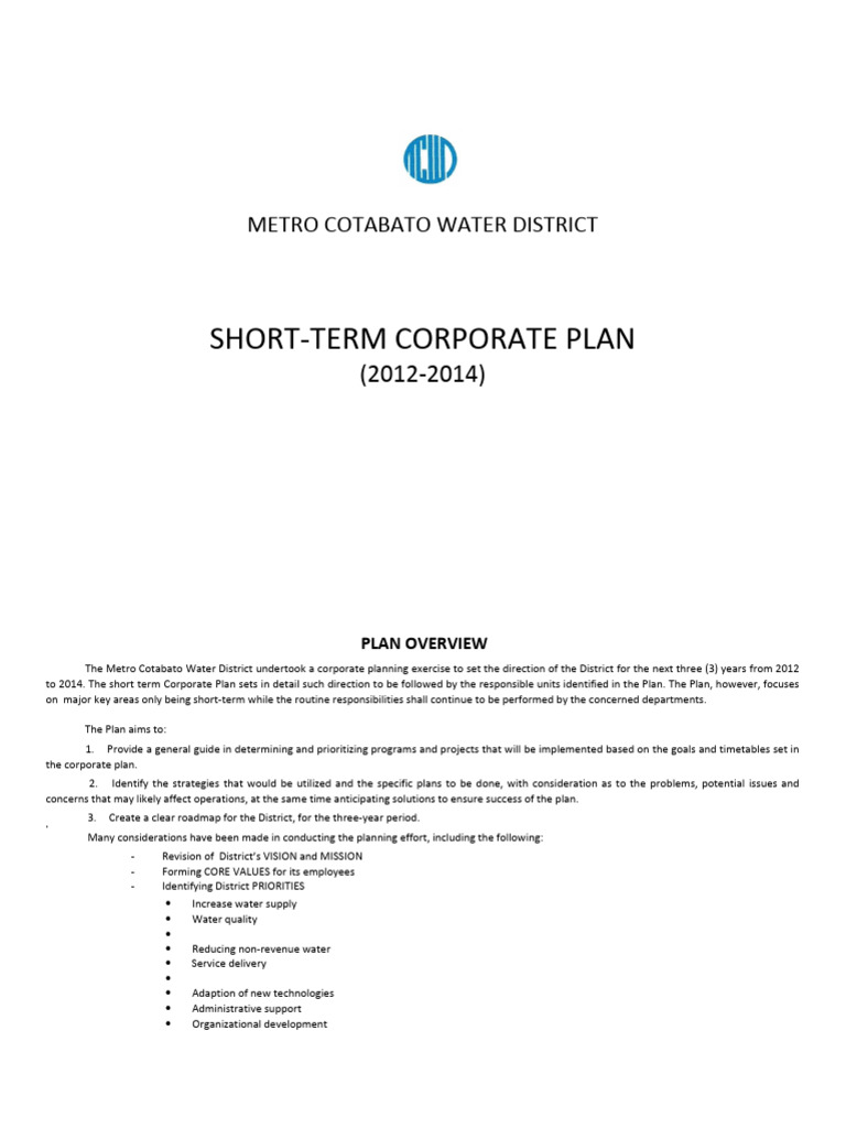 Corplan 2012 2014 | PDF