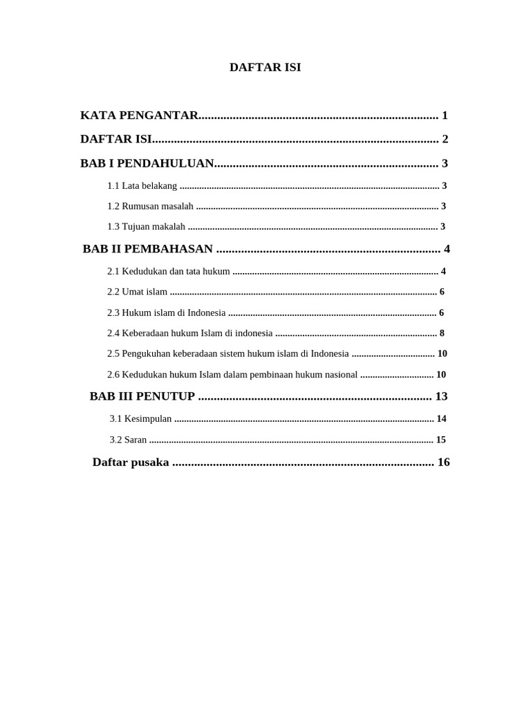 Daftar Isi | PDF