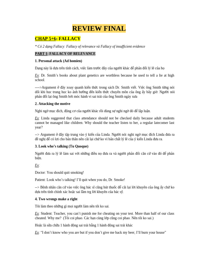 Review Final Crit Chap 567811 | PDF