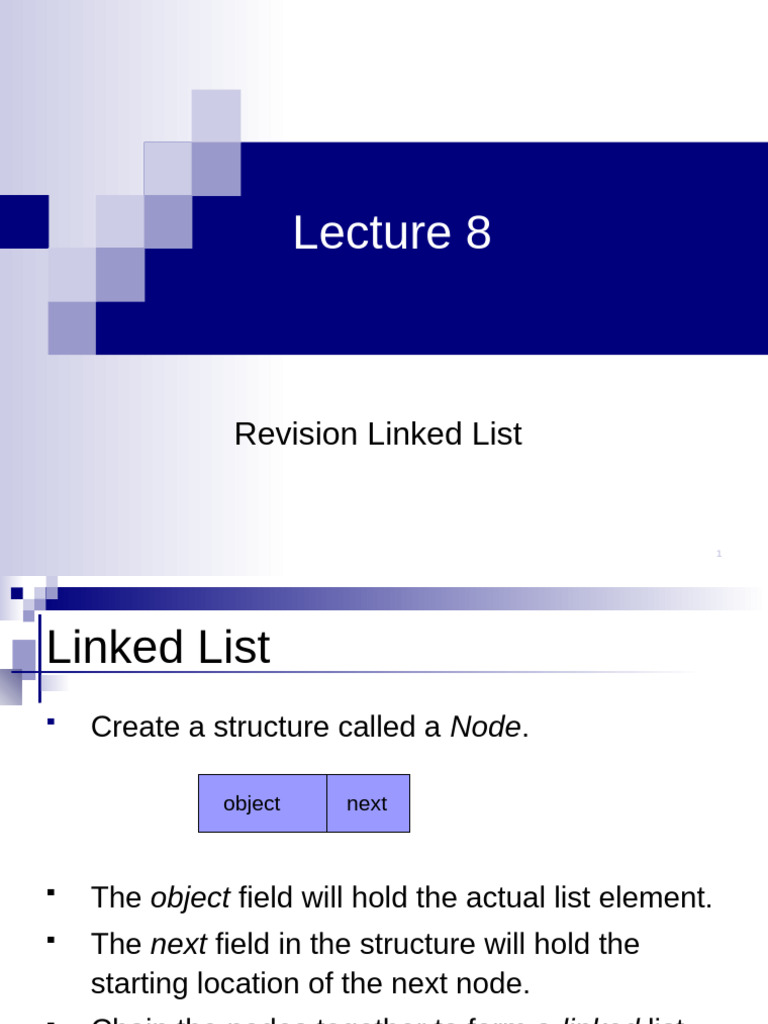 Lecture 08 - Rev - Linked List Code | PDF