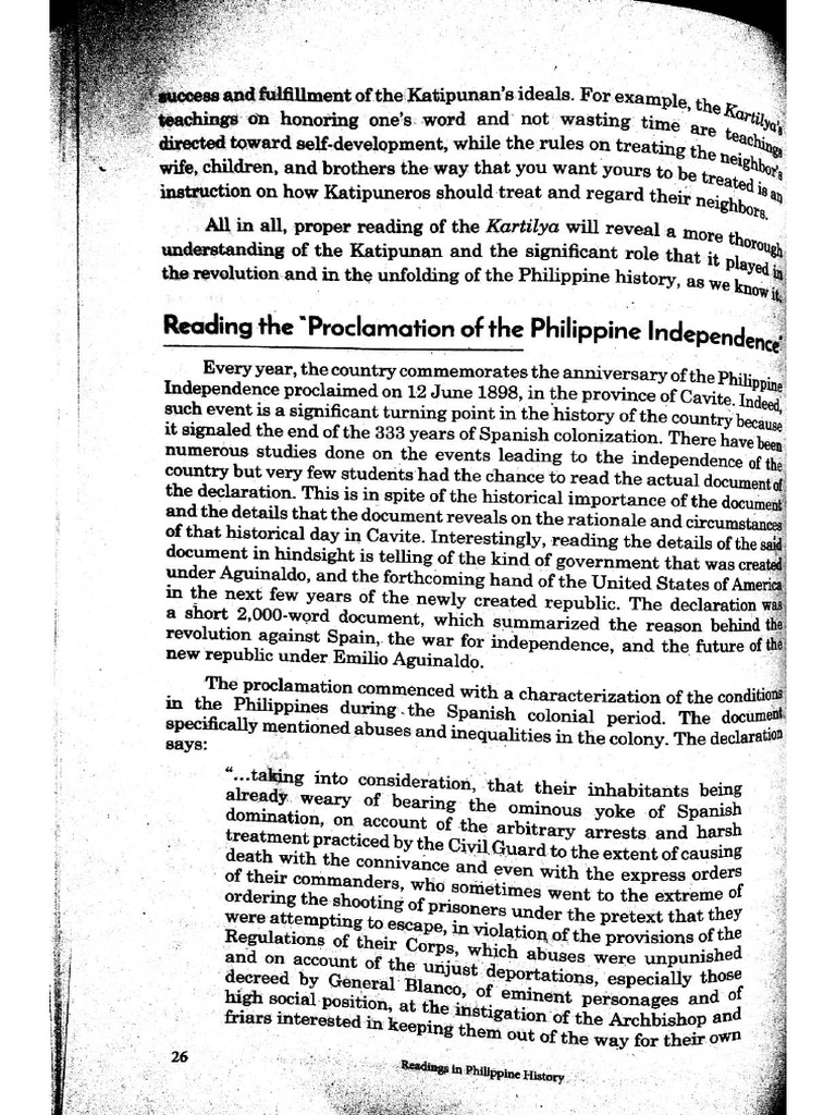G3 1898 Declaration of Philippine Independence | PDF