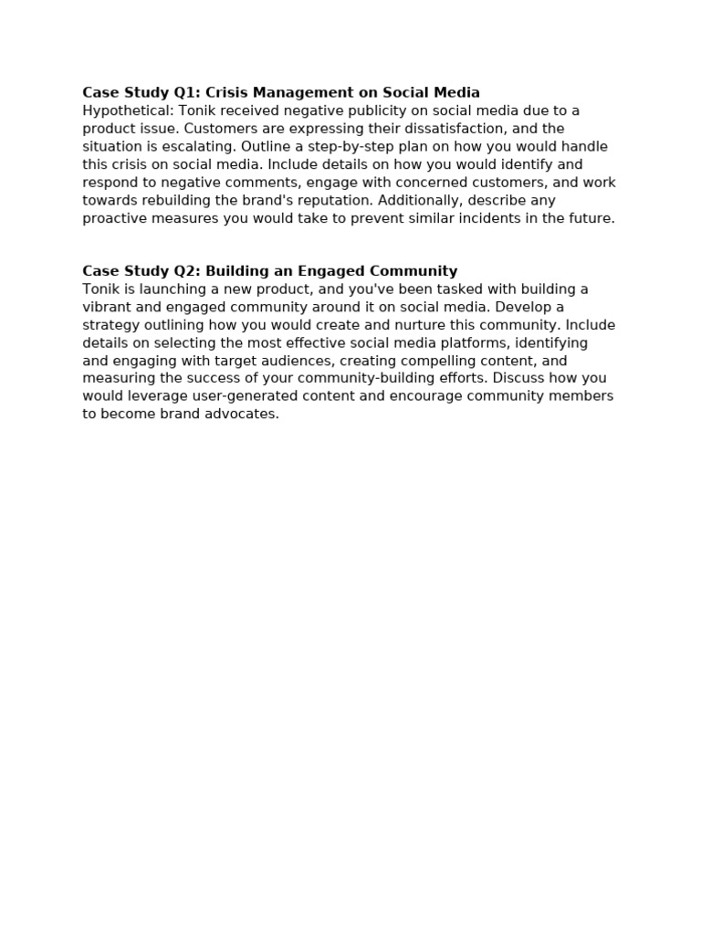 Case Study For SMO | PDF