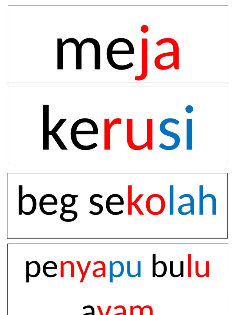 BBM BM T1 Wordcard | PDF