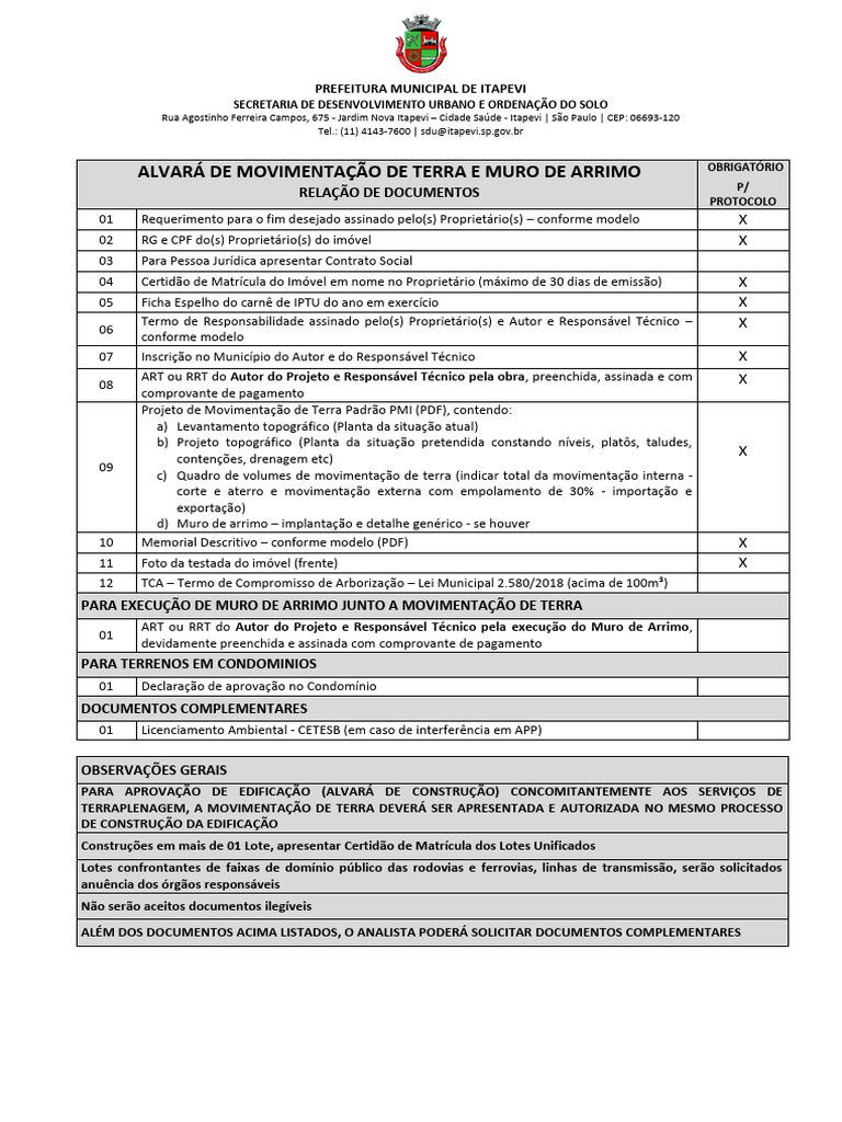 Documentos Necessarios para Alvara | PDF