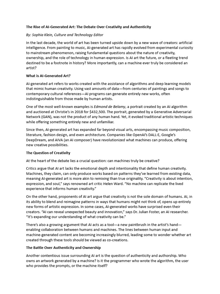 The Rise of AI | PDF