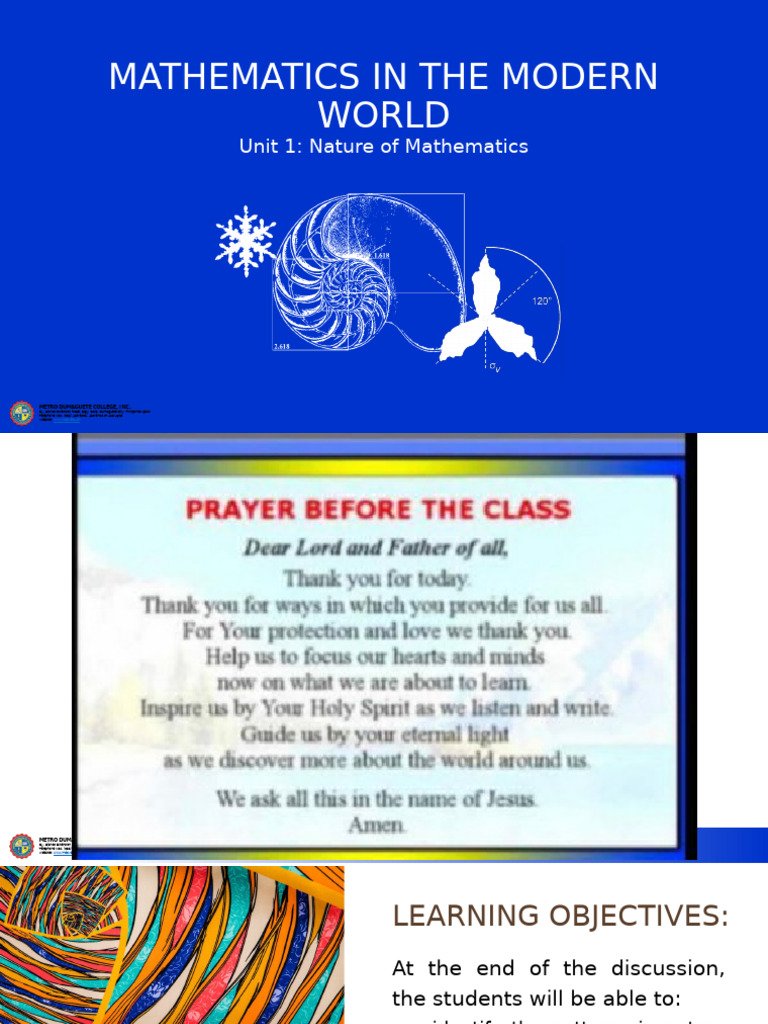 CHAP. 1 Nature of Mathematics | PDF