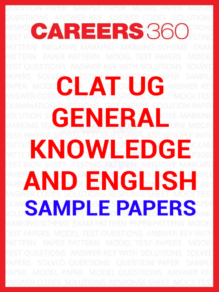CLAT Sample Papers GK and English | PDF