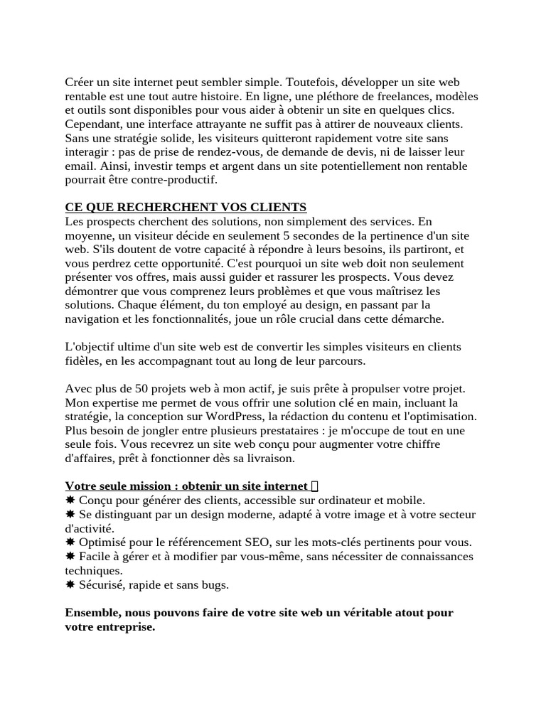 Mon Service Top1 | PDF