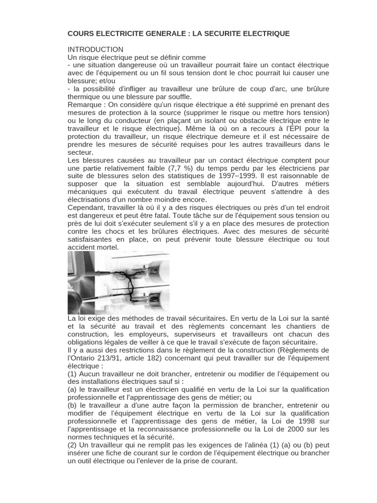 Cours Electricite Generale | PDF