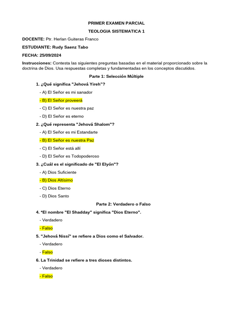 Examen Rudy Saenz Tabo | PDF