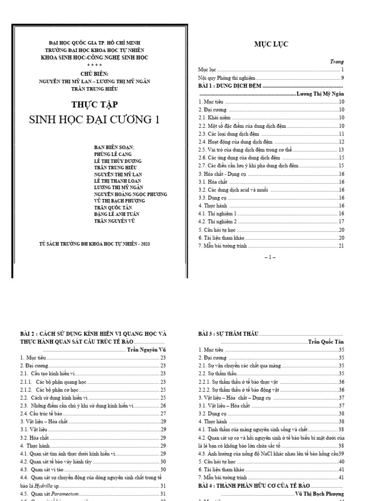 Thuc - Tap Sinh 1 | PDF