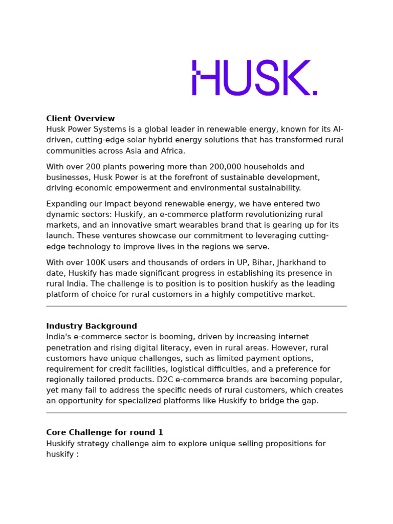66e996b90c58f Husk Case Round 1 | PDF | E Commerce | Usability