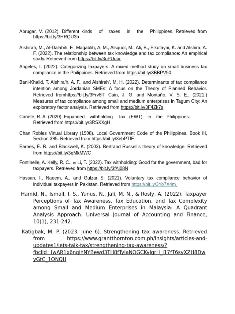 References Final | PDF