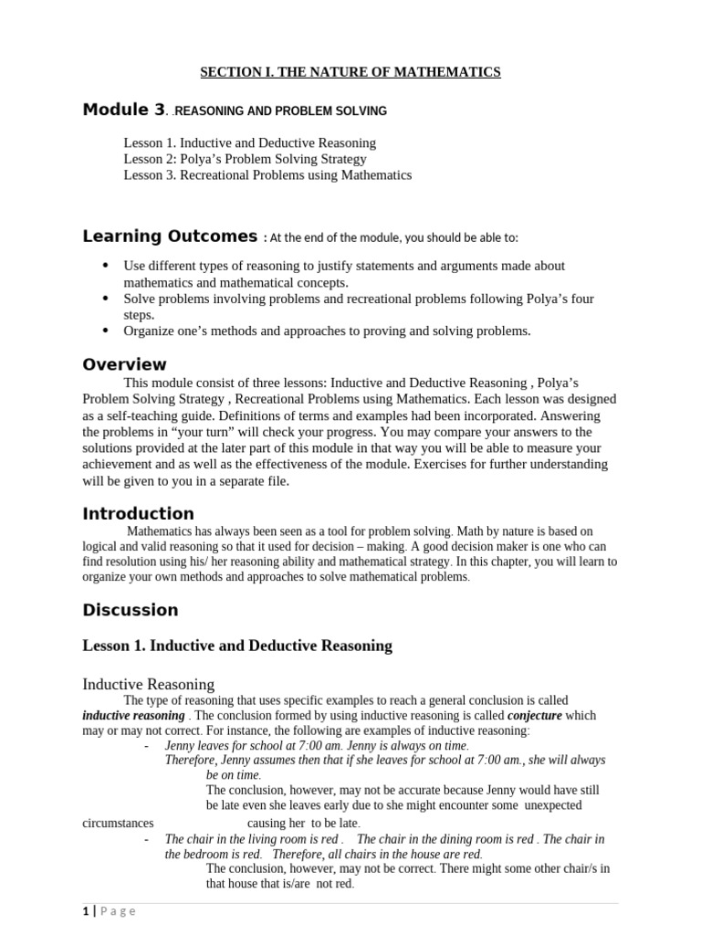 MMW - Module 3 1 | PDF