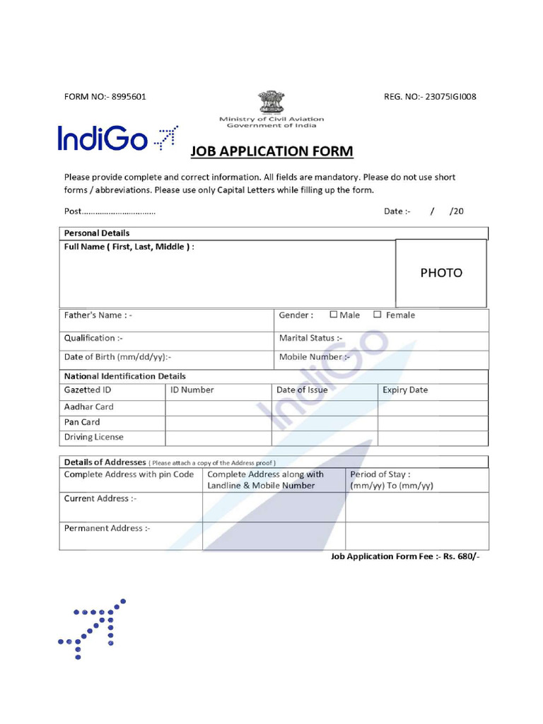 Job Application Form2-1 | PDF