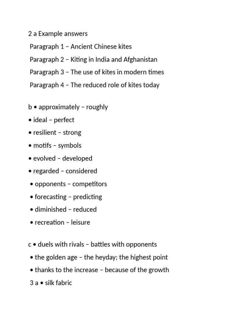 Unit 5 Answers For Checkpoint | PDF