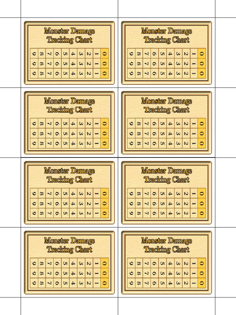Ultima 1_8 Random Monster Tracker Charts | PDF