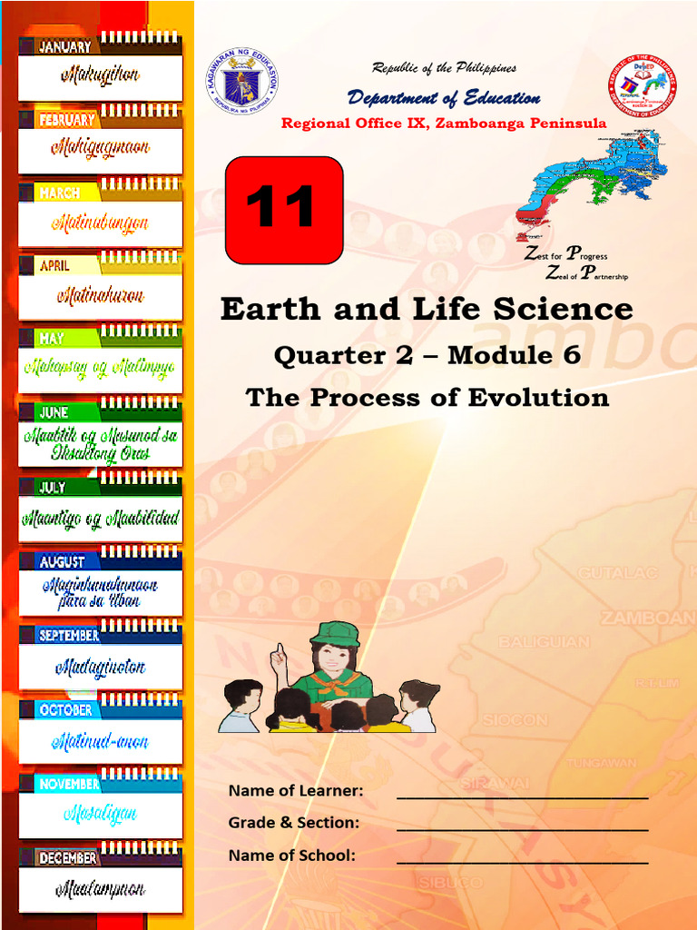 Earth and Life Science: Quarter 2 - Module 6 The Process of Evolution | PDF