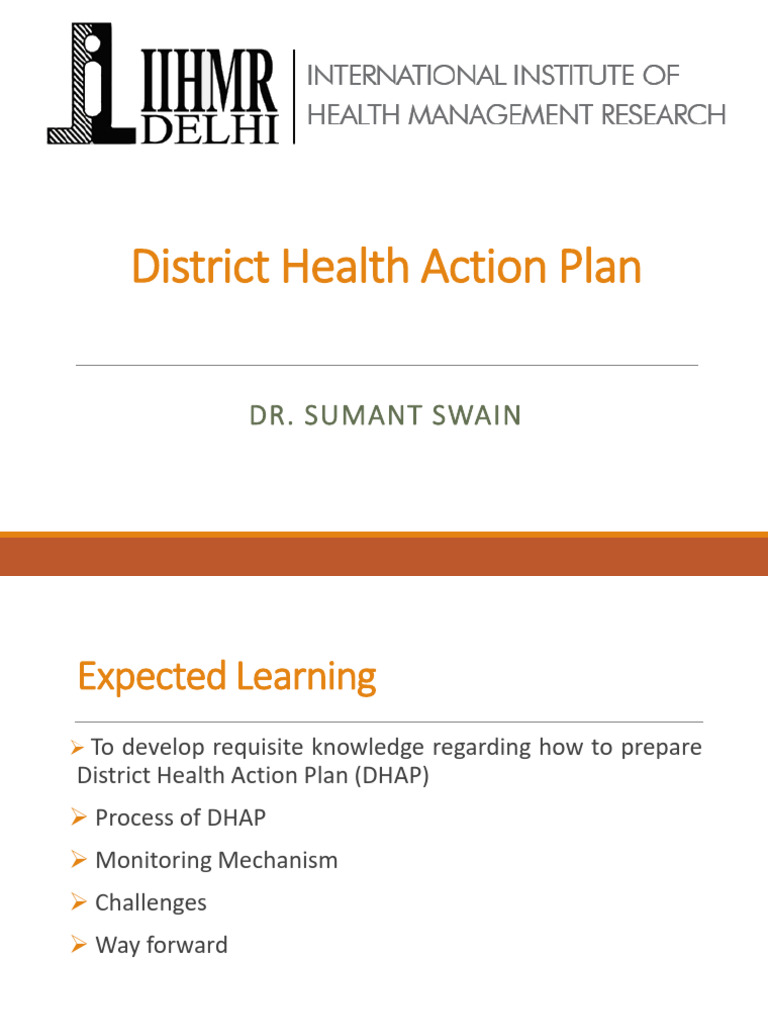 District Health Action Plan | PDF