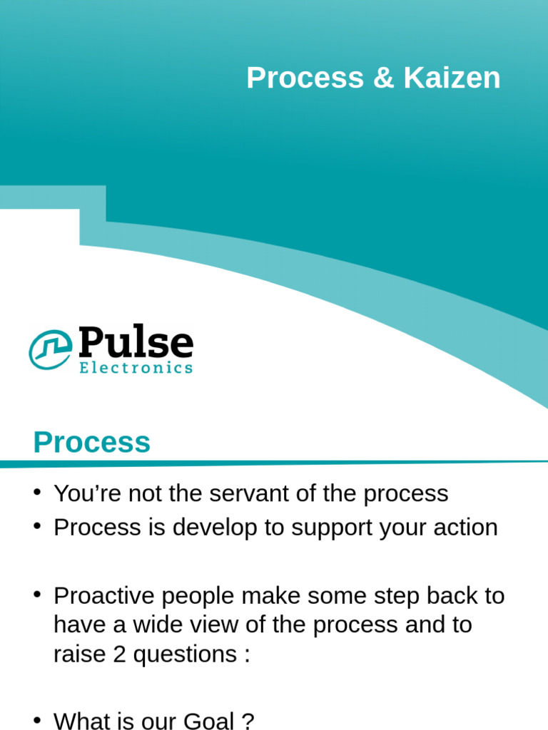 Process and kaizen (Lean ) | PDF