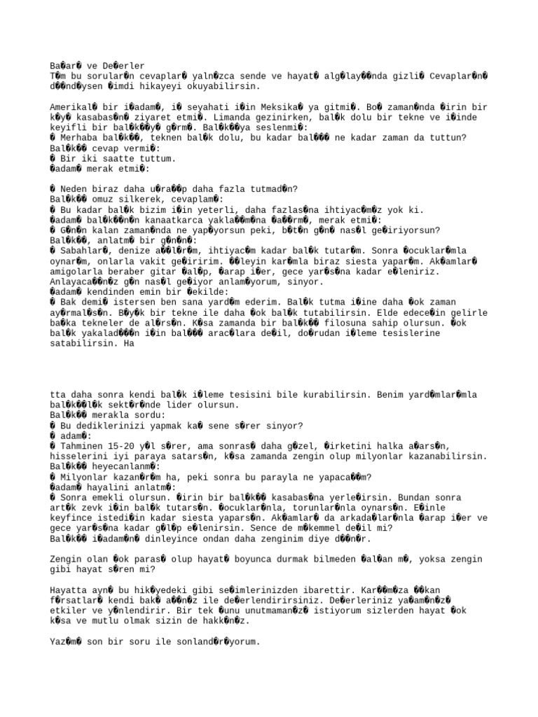 Basari Ve Degerler | PDF